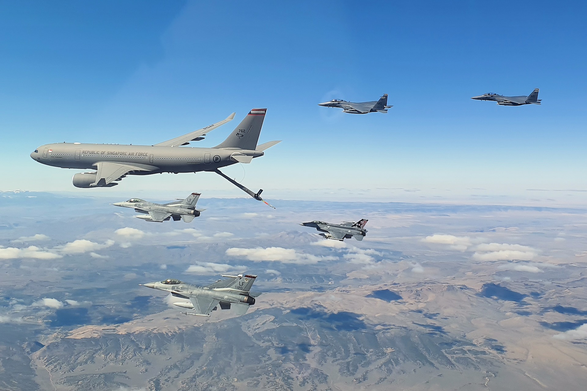 RSAF'S REFUELLING PLANE MAKES OVERSEAS EXERCISE DEBUT